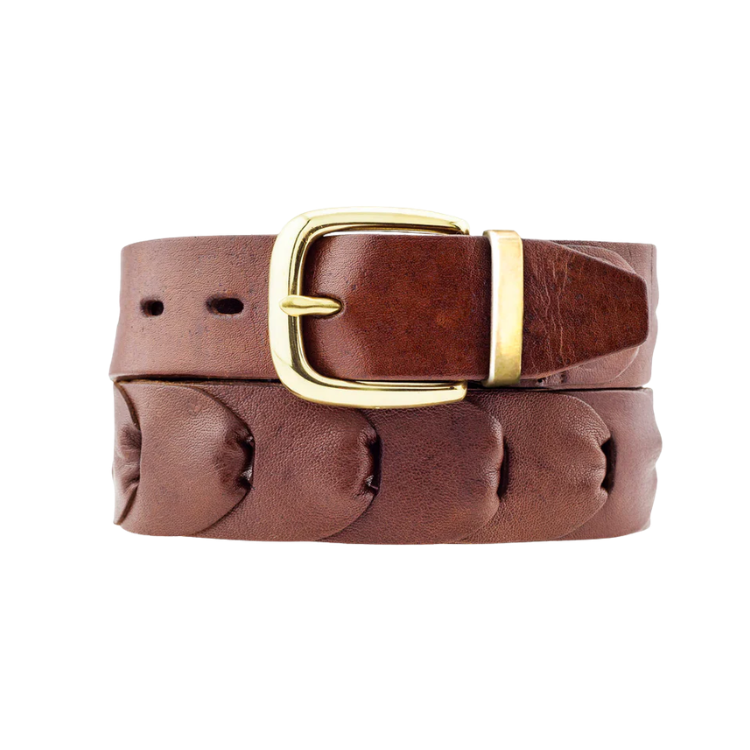 Badgery Belts Kangaroo Link Belt Maranoa - Tan – Hats By The Hundred