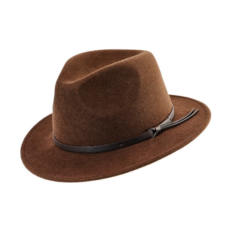 GC Hats Downtown Felt Fedora - Chocolate – Hats By The Hundred