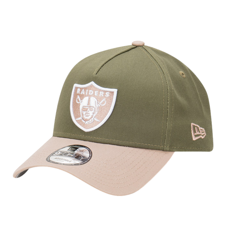 New Era Las Vegas Raiders 9FORTY A Frame Cap - New Olive/Ash Brown ...