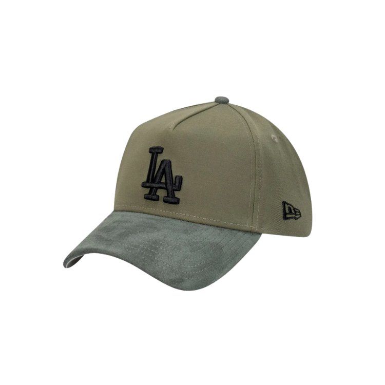 New Era Los Angeles Dodgers 39THIRTY A Frame - Premium Olive – Hats By ...