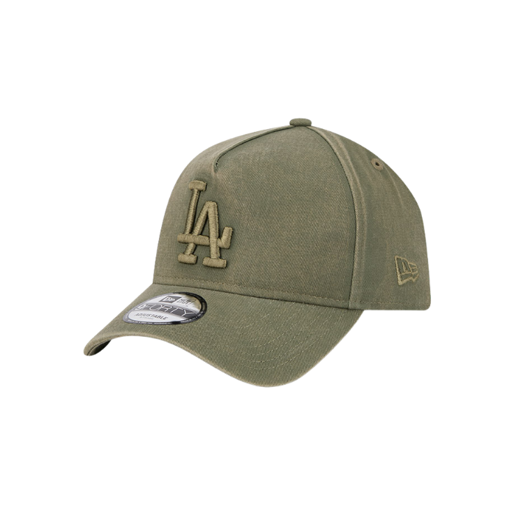 New Era Los Angeles Dodgers 9FORTY A Frame Snow Wash - Olive – Hats By ...
