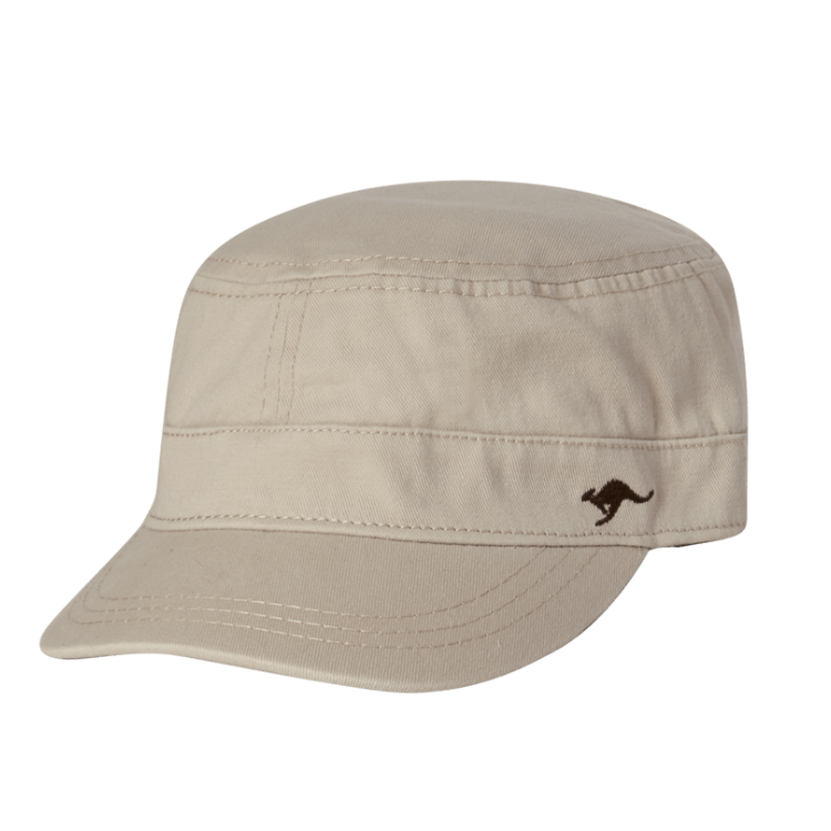 Pacific Creations Single Roo Mao Cap - Stone – Hats By The Hundred