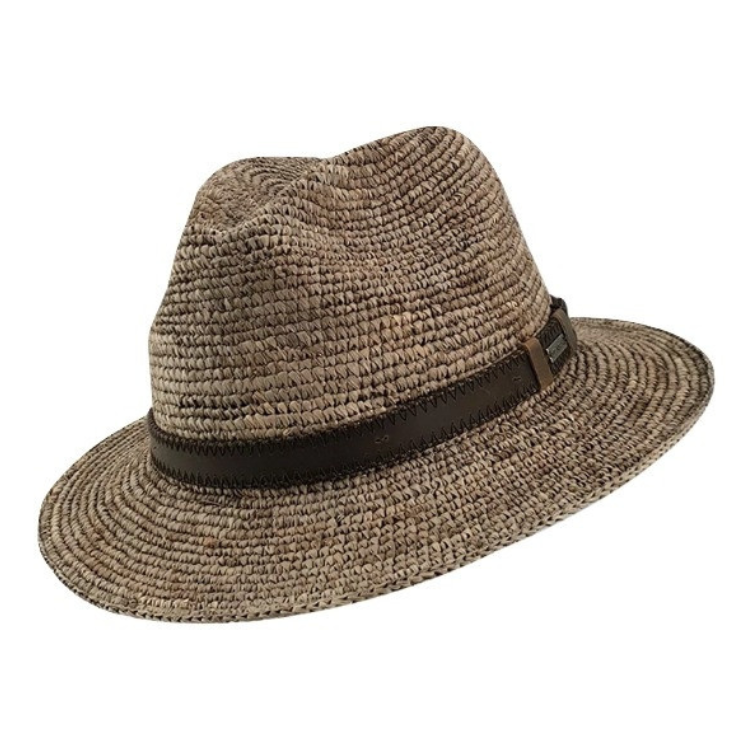 Stanton Raffia Safari Hat - Mocha – Hats By The Hundred