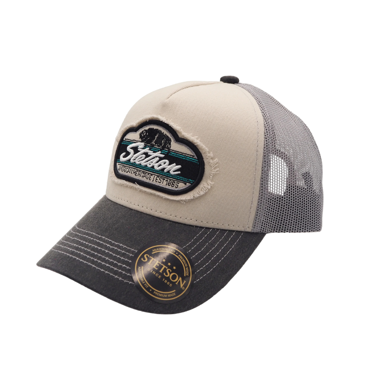 Stetson Bison Trucker Cap - Grey – Hats By The Hundred