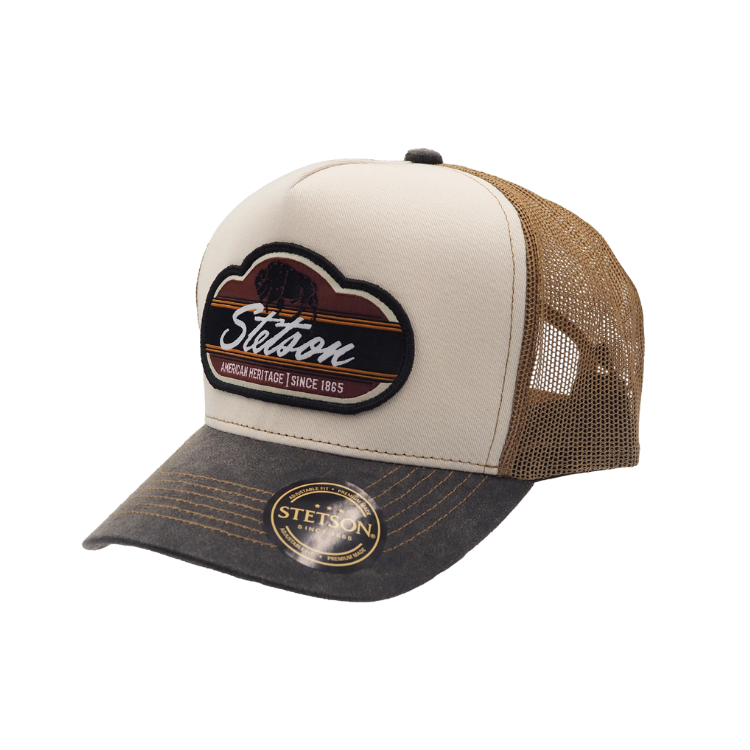 Stetson Bison Trucker Cap - Tan – Hats By The Hundred