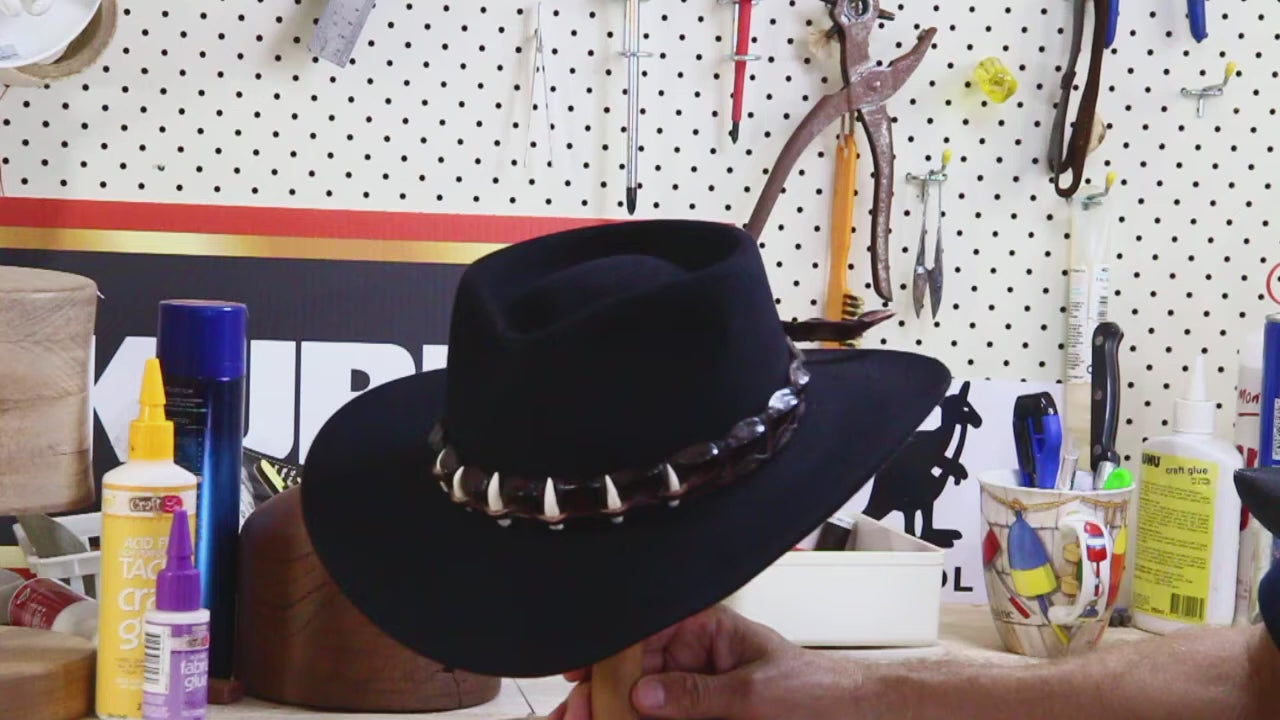 Akubra Legendary Croc - Black – Hats By The Hundred