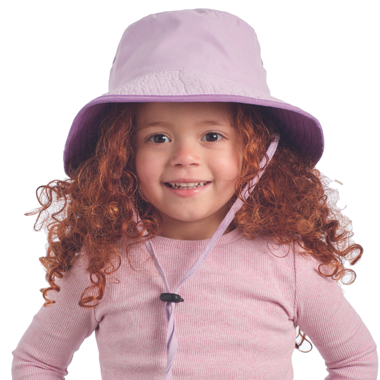 Cancer Council Kids Charlie Bucket Hat - Lilac/Purple – Hats By The Hundred