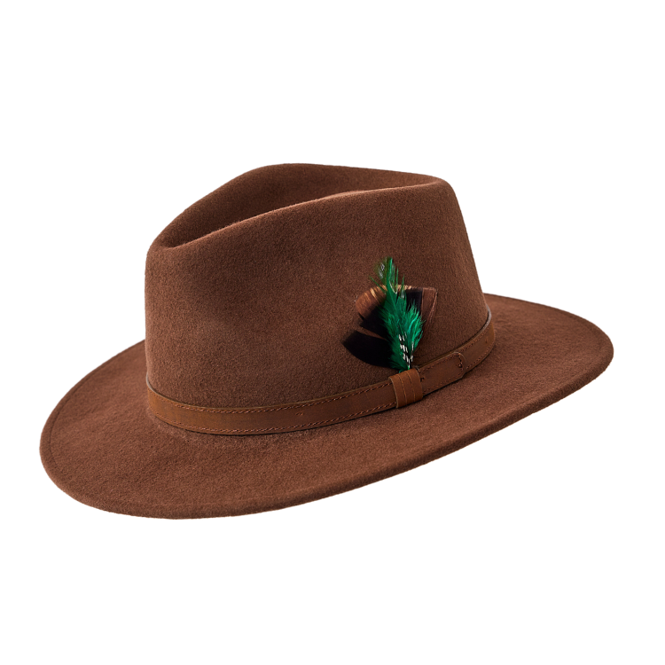 GC Hats Dalby Felt Fedora - Chocolate – Hats By The Hundred