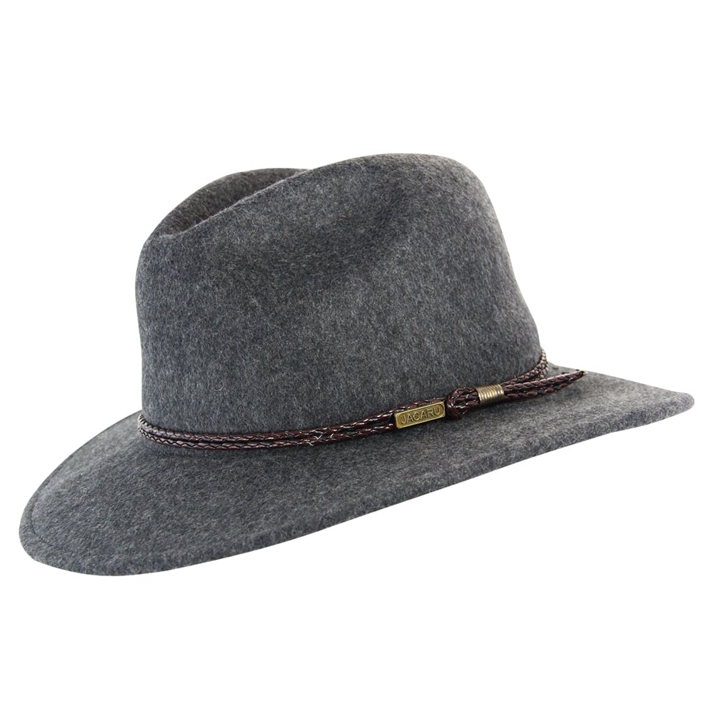Jacaru Hats Outback Fedora - Dark Grey – Hats By The Hundred