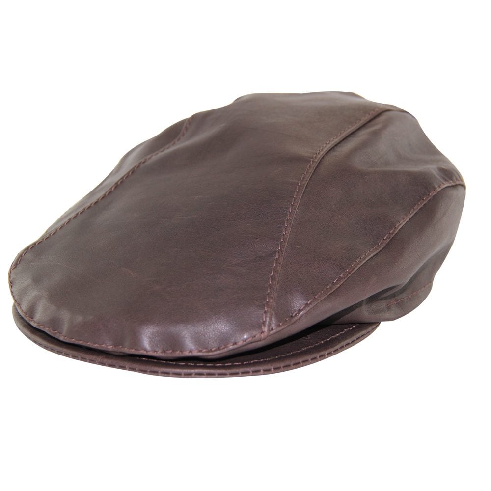 Jacaru Kangaroo Leather Drivers Cap - Brown – Hats By The Hundred