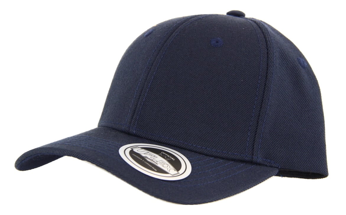 UFLEX 6 Panel Fitted Curved Cap - Navy – Hats By The Hundred